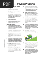 Work, Power and Energy Practice Problems Work and Power Problems | PDF ...