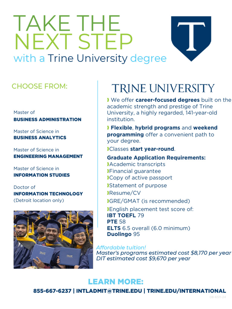 Trine University Graduate Programs Overview | PDF | Academia | Higher ...