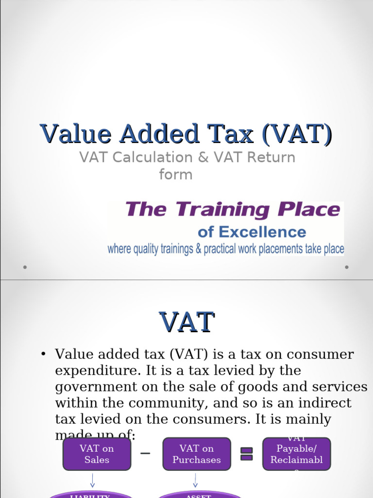 Understanding VAT Calculation and Returns | PDF | Debits And Credits ...