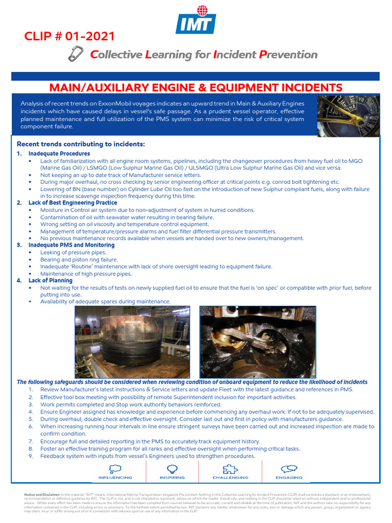 Engine Incident Prevention Strategies | PDF | Fuel Oil | Diesel Fuel