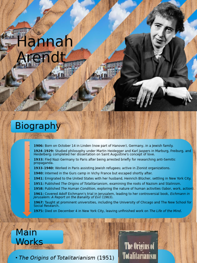 Philosophy Hannah-Arendt Presentation | PDF | Hannah Arendt