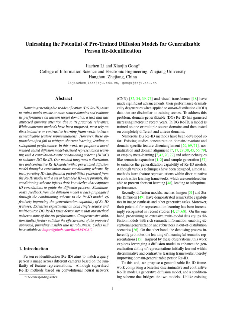 Unleashing the Potential of Pre-Trained Diffusion Models for Generalizable Person Re ...