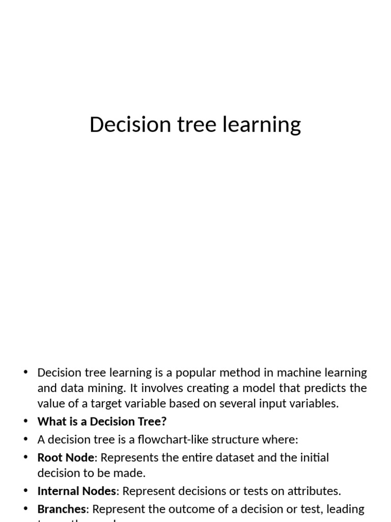 Decision Tree Learning | PDF | Statistical Classification | Regression Analysis