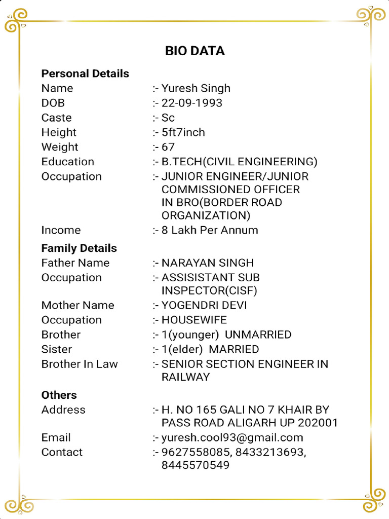 Biodata 5 | PDF