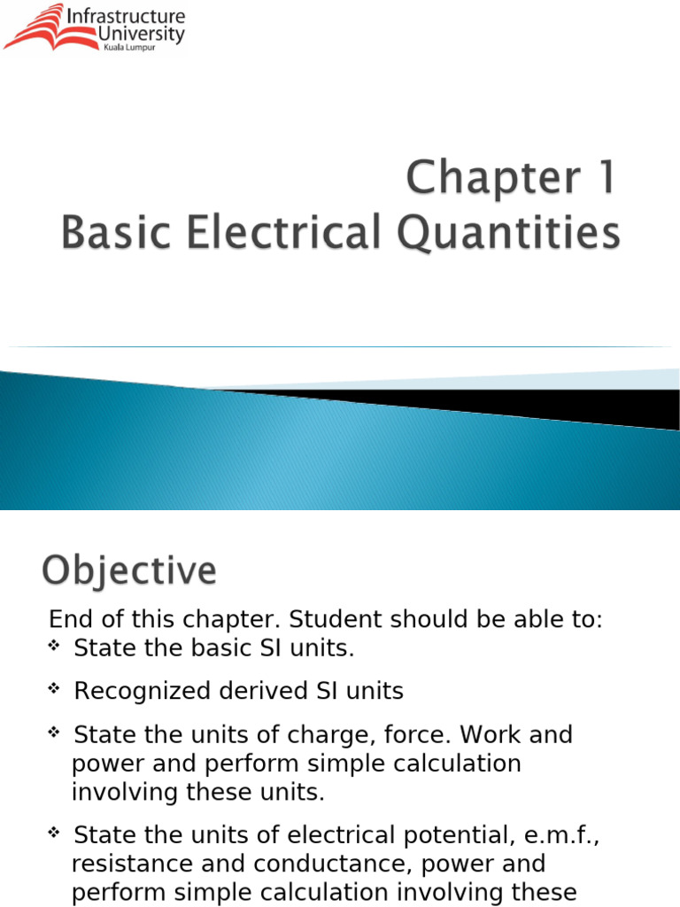 Understanding SI Units and Electrical Measurements | PDF | Electrical Resistivity And ...