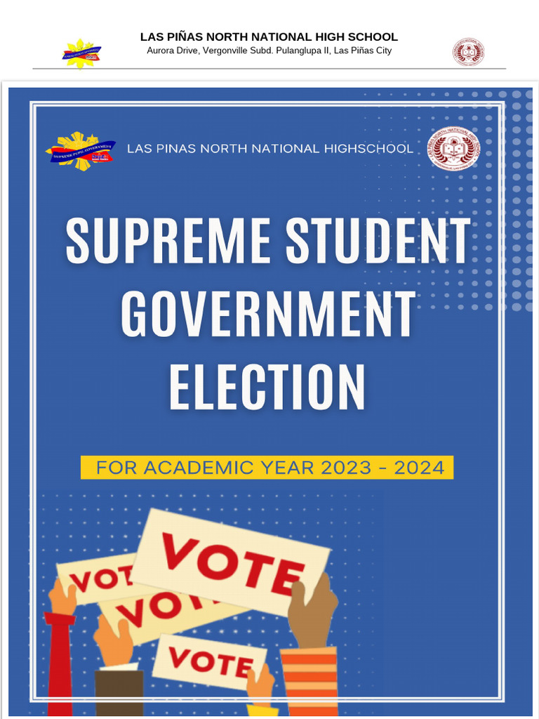 SSLG Elections Narrative Report 2023-2024 | PDF | Government | Presidencies