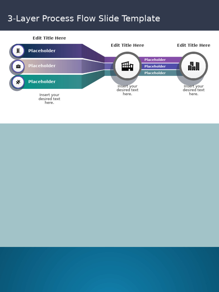 3-Layer Process Flow Slide Template | PDF