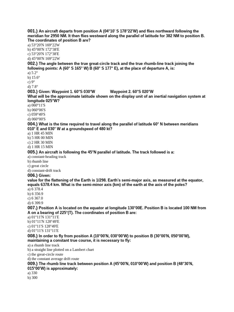 G Nav | PDF | Latitude | Compass