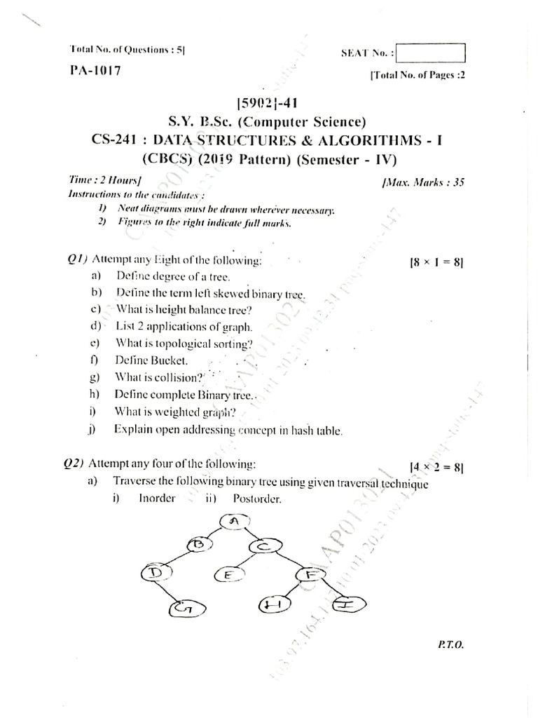 SYBSC (CS) 4th Sem Jan 2023 | PDF