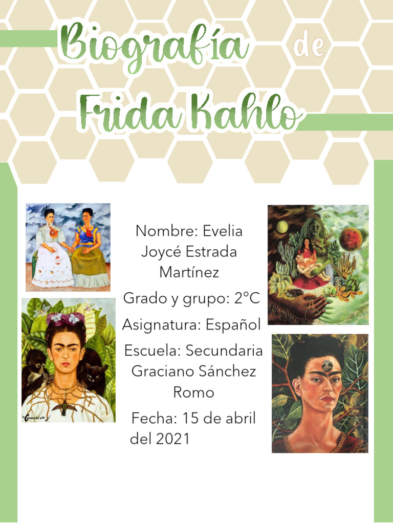 Biografía de Frida Kahlo: Arte y Vida | PDF | Las artes