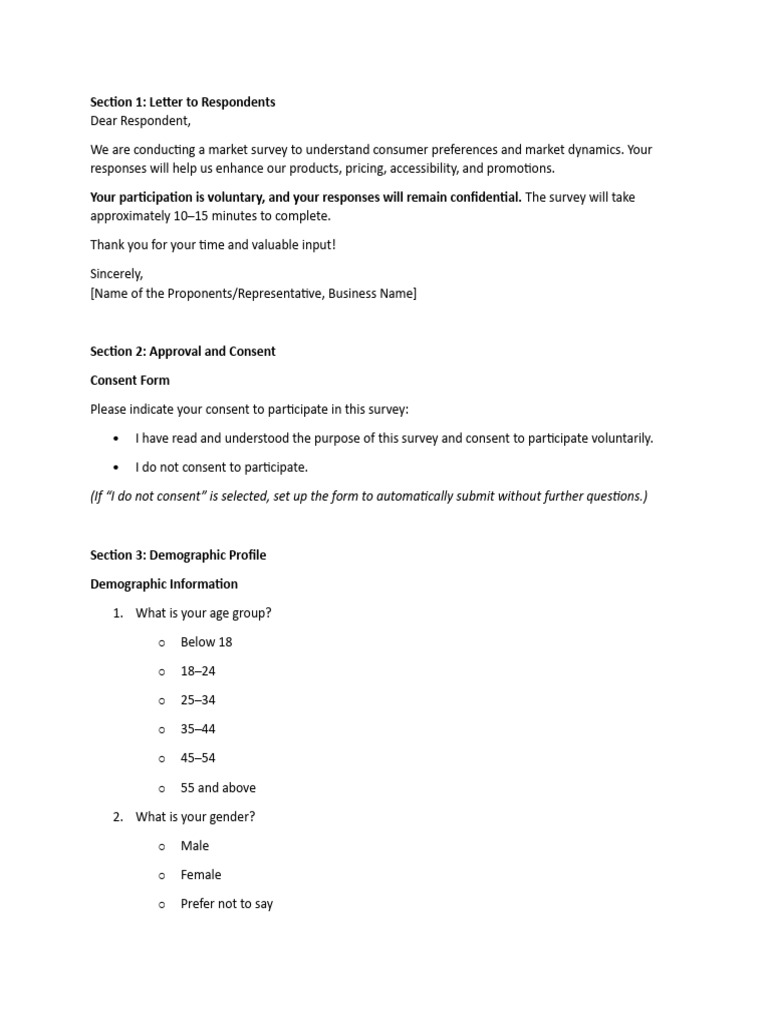 Sample Questionnaire-Forms | PDF | Retail | Business Process