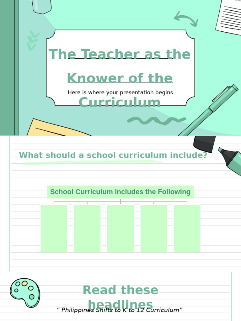 Ed9 - Teacher As The Knower of Curriculum | PDF | Curriculum | Learning
