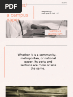 Parts of a Newspaper Explained | PDF | Newspapers | News
