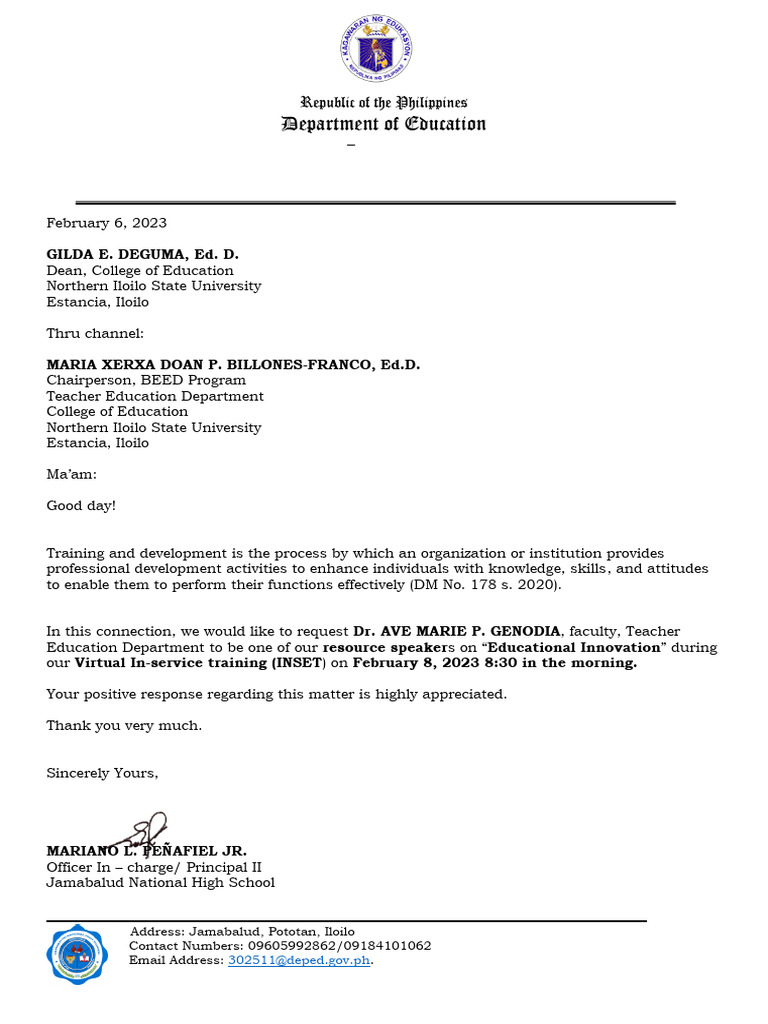 Letter s Dean | PDF