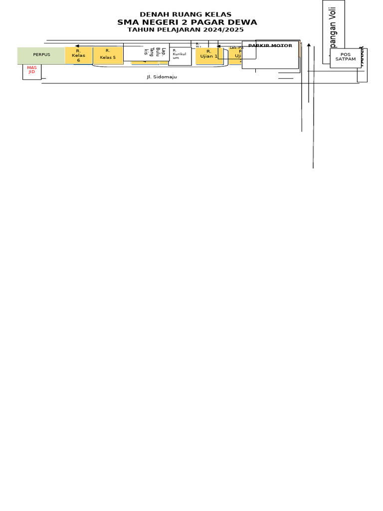 DENAH LOKASI RUANG KELAS 2024 TERBARU | PDF
