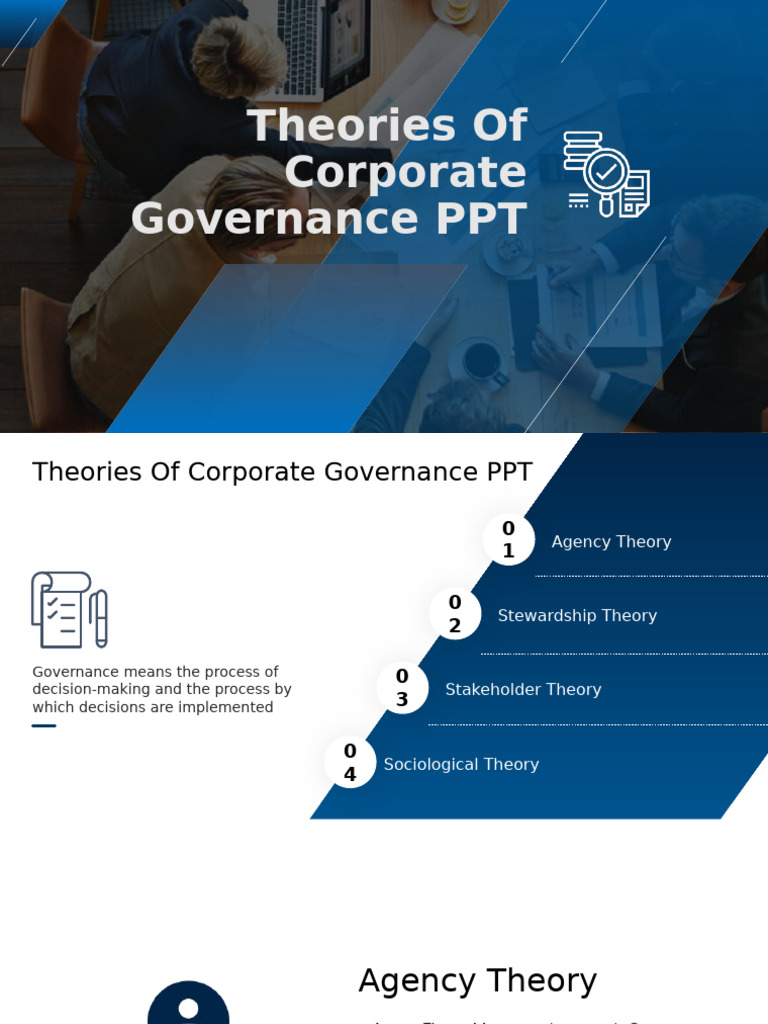 4 - Theories of Corporate Governance | PDF | Governance | Corporate ...