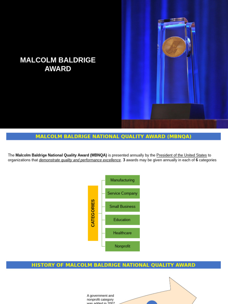Malcolm Baldrige Award | PDF | Quality Management | Business