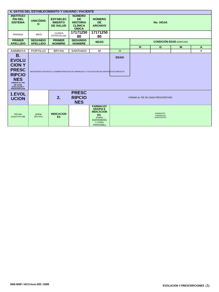 EVOLUCION 2024-11-30 CCT (1) | PDF | Tórax | Emergencias Médicas