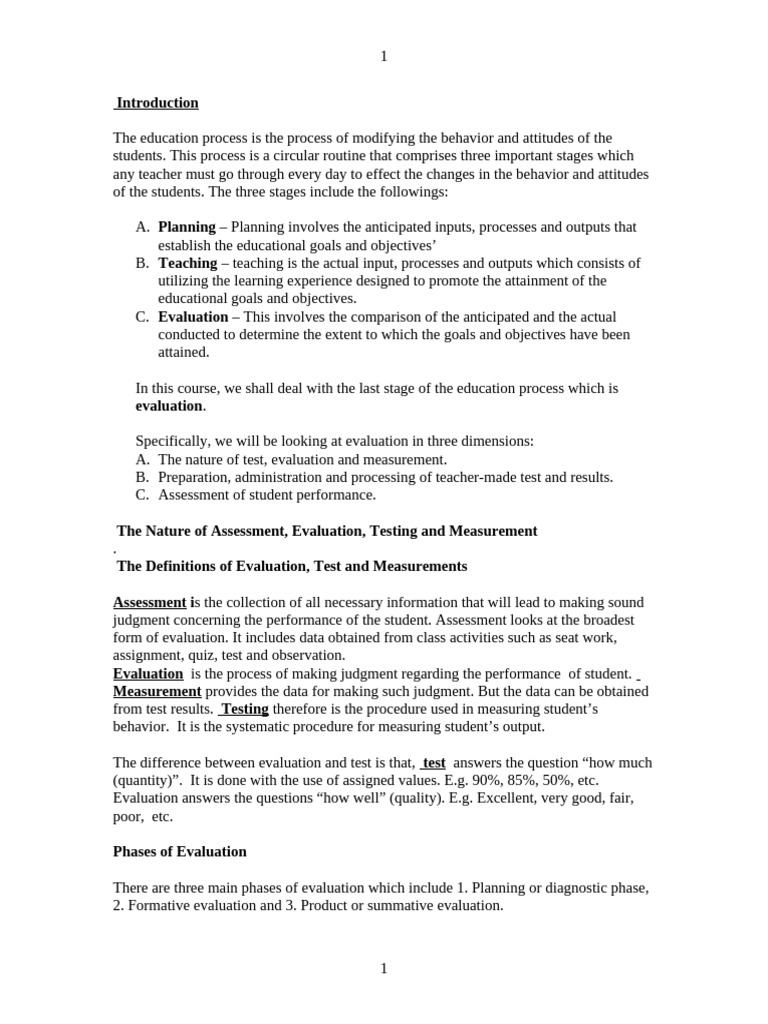 Testing and Evaluation For Workshop | PDF | Standardized Tests | Evaluation