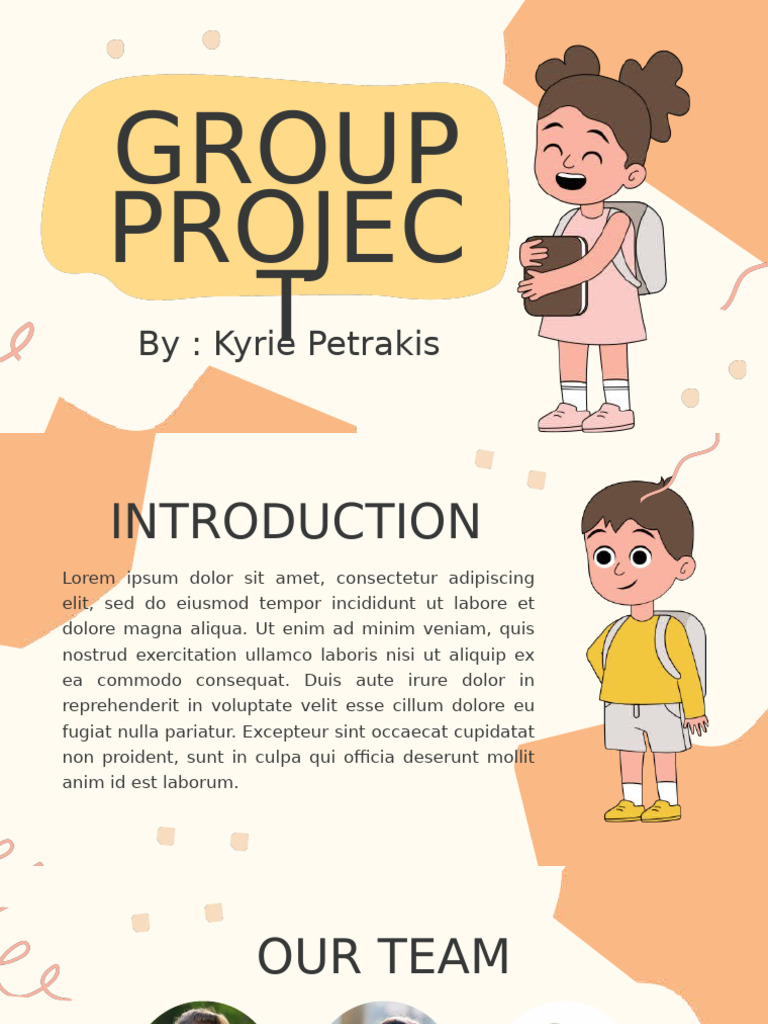 Yellow and Orange Illustrative Group Project Presentation | PDF