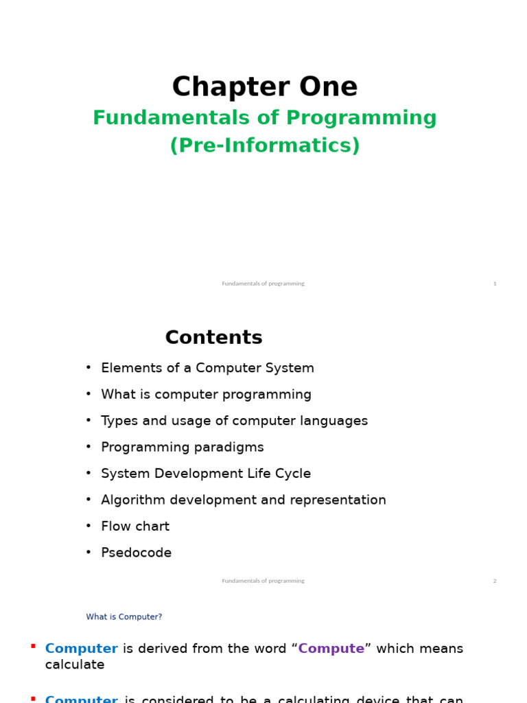 Ch1-Introduction To C++ | PDF | Algorithms | Computer Programming