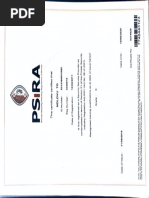 PSiRA Certificate | PDF