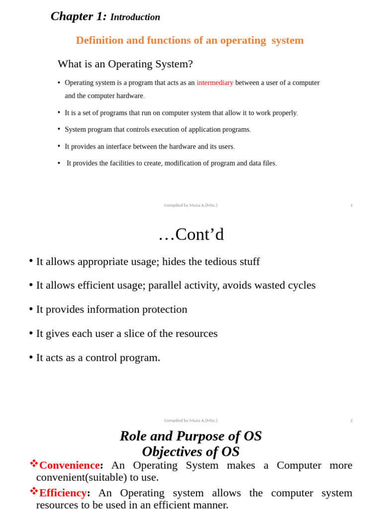 OSA Chapter 1 | PDF | Operating System | Kernel (Operating System)