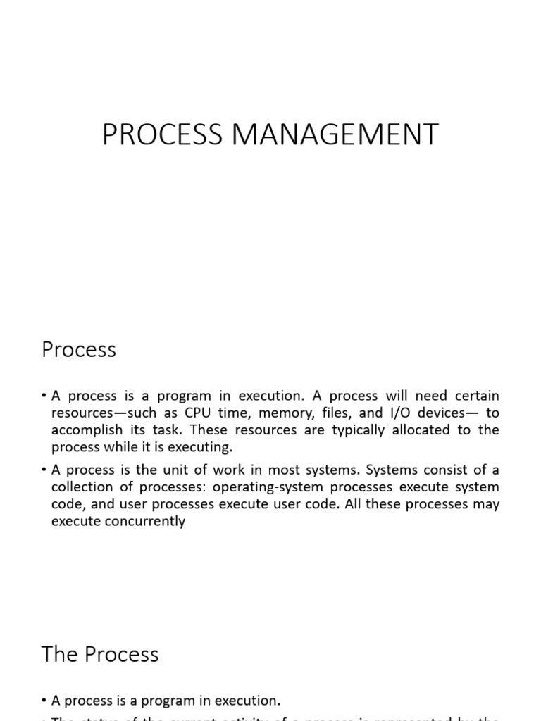 PROCESS MANAGEMENT-Process-Part1 | PDF | Process (Computing ... PROCESS MANAGEMENT-Process-Part1 | PDF | Process (Computing ...