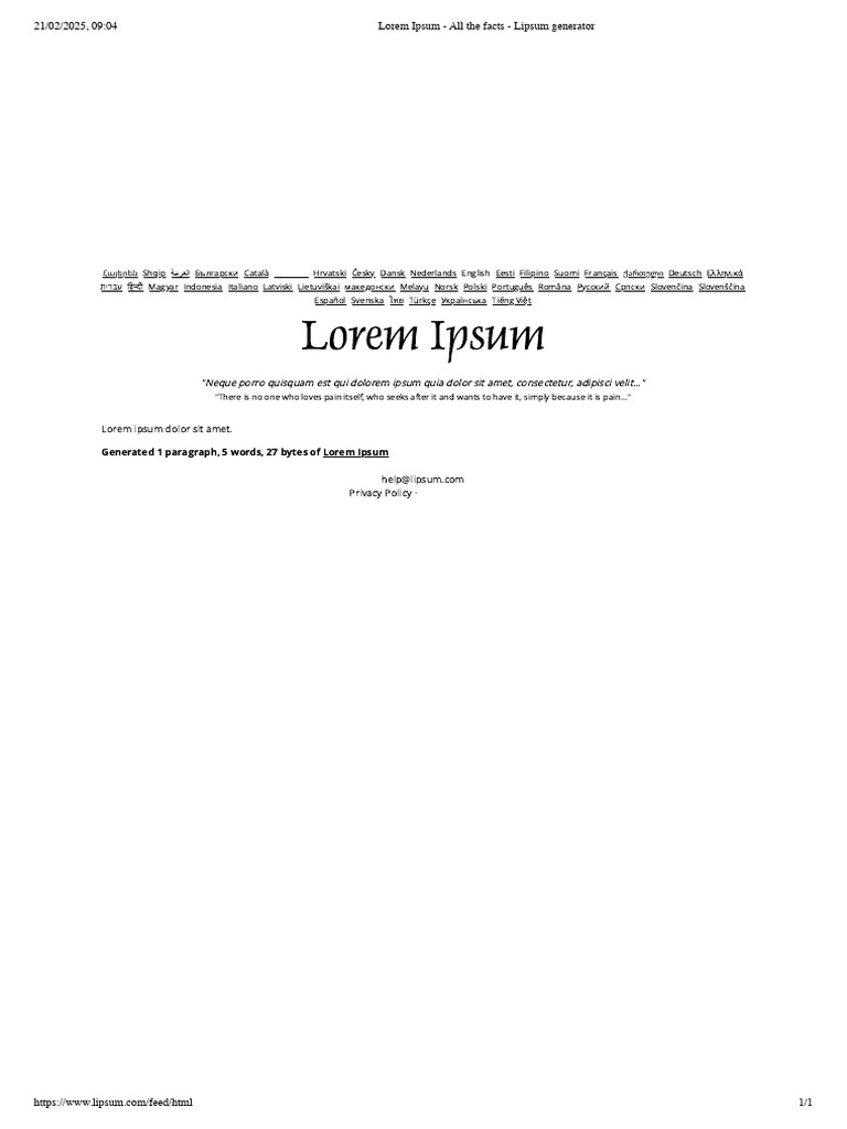 Lorem Ipsum - All the Facts | PDF