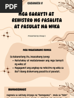 Pidgin at Creole | PDF