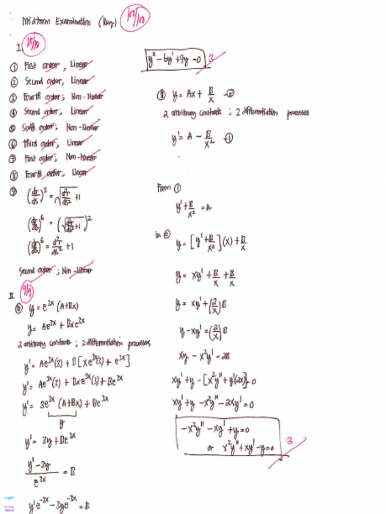 COE 201 Midterm Exam - Key | PDF