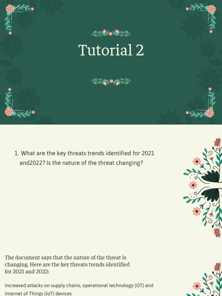 Cybersecurity Trends Solutions 2021 22 Pdf
