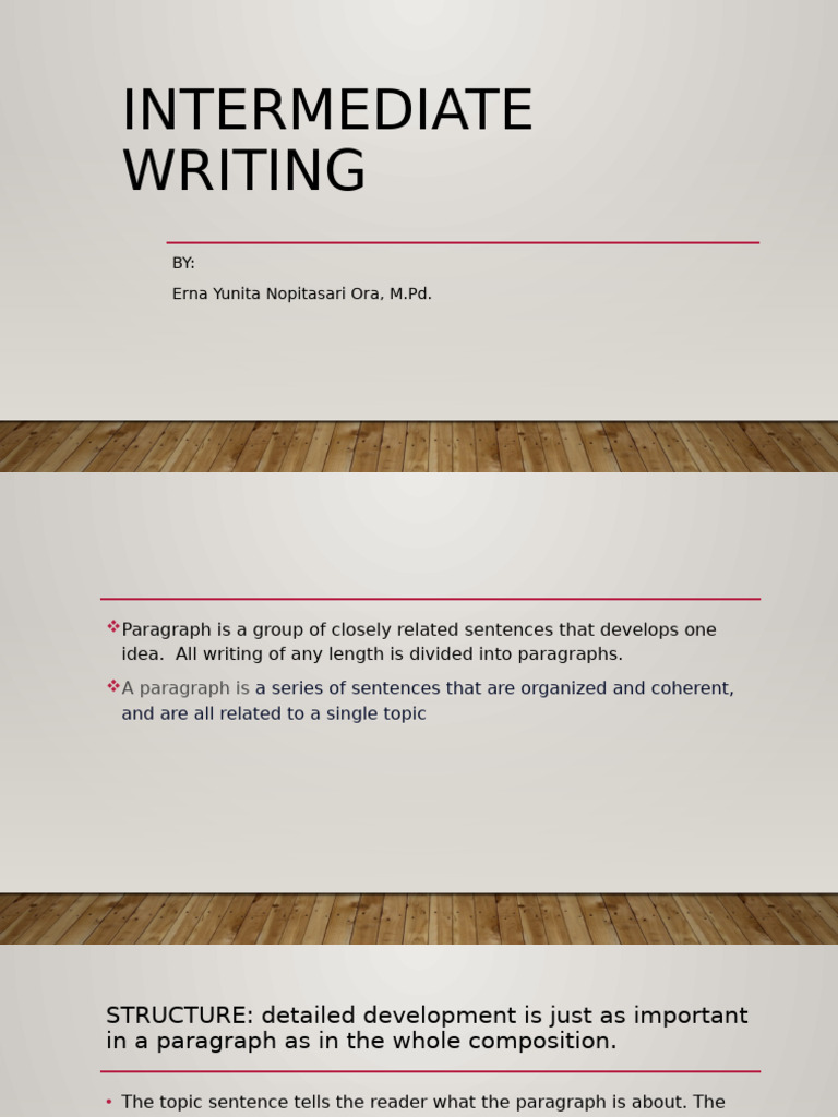Intermediate Writing | PDF
