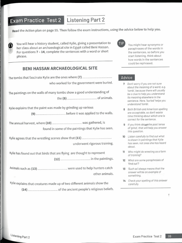CAE Test 2 - Listening Part 2 | PDF