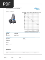 Flygt 3127 Pump Technical Specifications | PDF | Pump | Electromagnetism