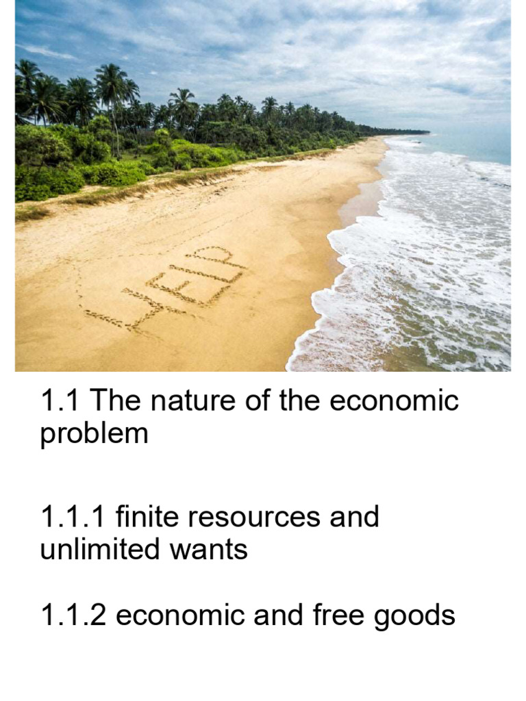 1.1 Nature of Economic Problem | PDF | Goods | Economics