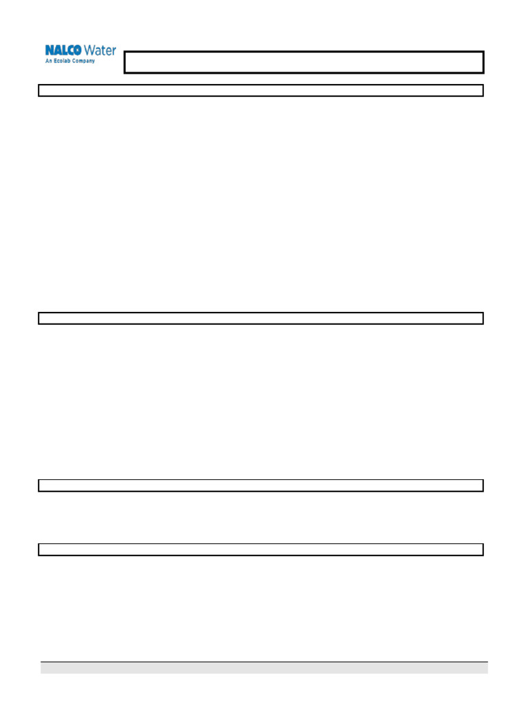 NALCO - Nexguard 22300 Msds | PDF | Toxicity | Chemistry