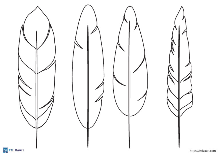Free Feather Template Printable PDF | PDF