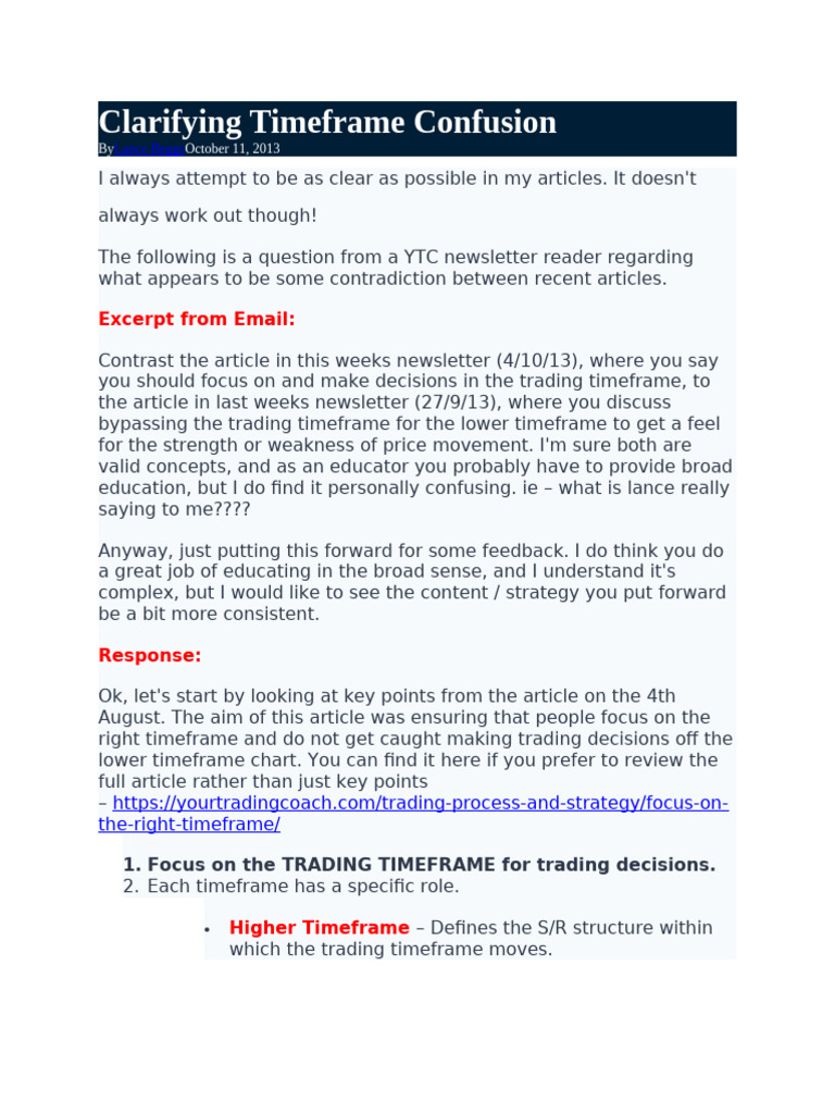 Clarifying Timeframe Confusion | PDF | Time | Cognition