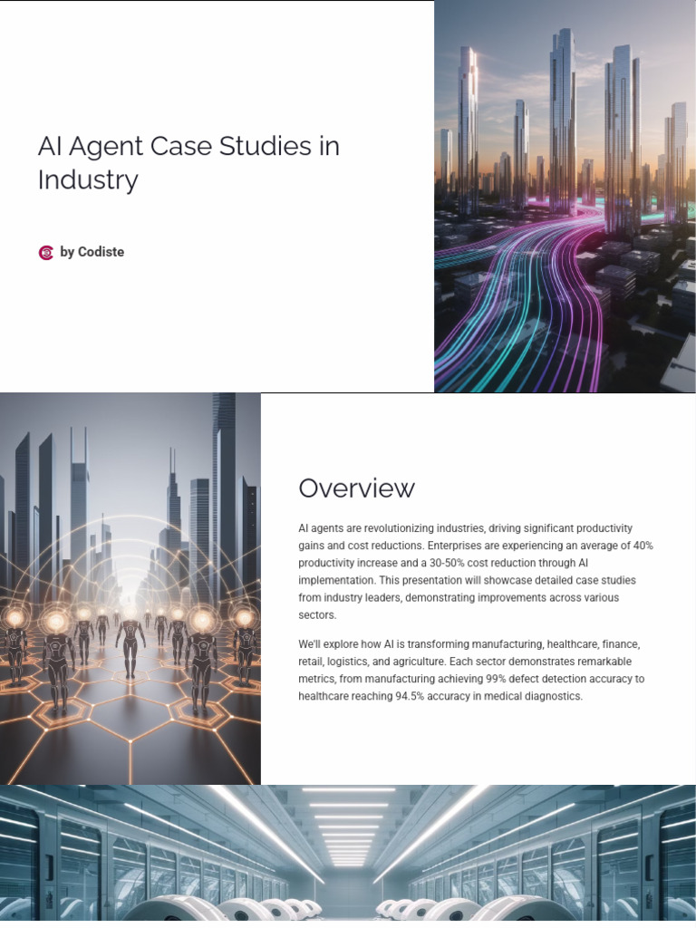 AI Agent Case Studies Across Industries | PDF | Artificial Intelligence ...
