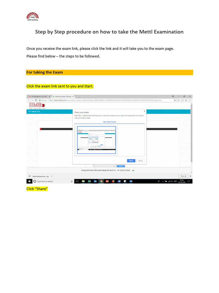 How To Take Mettl Test - Steps With Screenshots | PDF