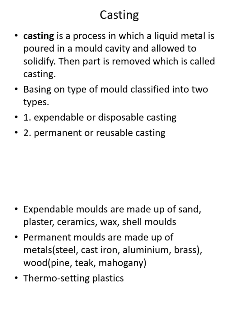 17. Casting | PDF | Building Engineering | Industrial Processes