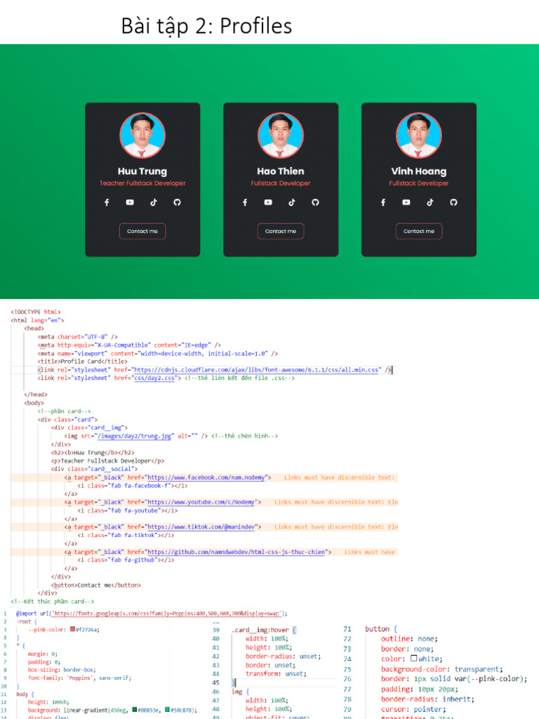 Bài Tập Profiles | PDF
