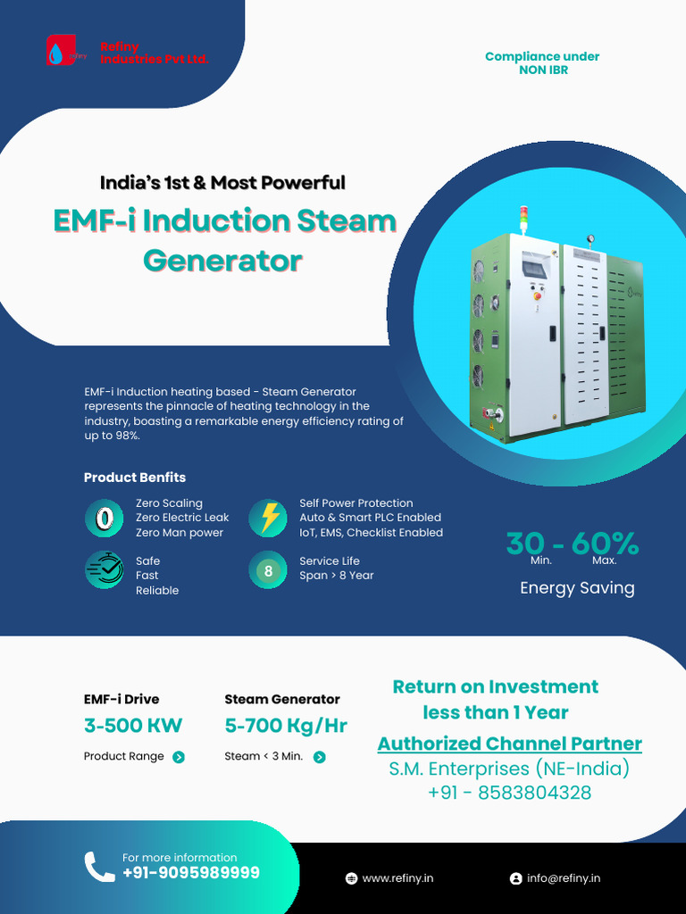 EMF-i Induction Steam Generator Overview | PDF