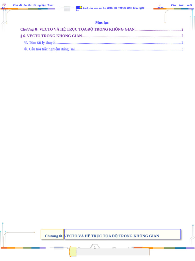 Cd5-Vecto Trong Khong Gian | PDF