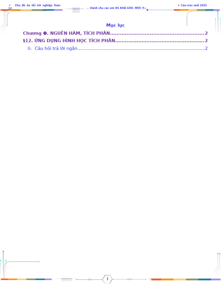 Cd12-Ung Dung Hinh Hoc Tich Phan - HS | PDF