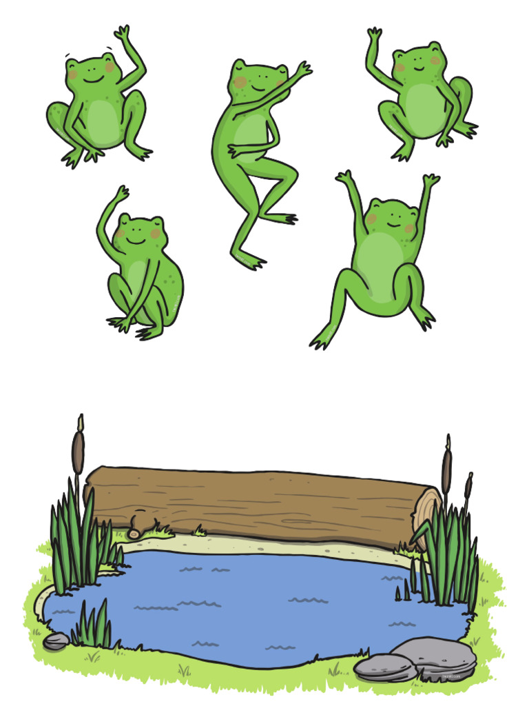 Little Speckled Frogs Stick Puppets | PDF