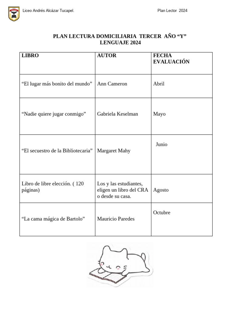 Lecturas Complementarias Tercero y 2024 | PDF