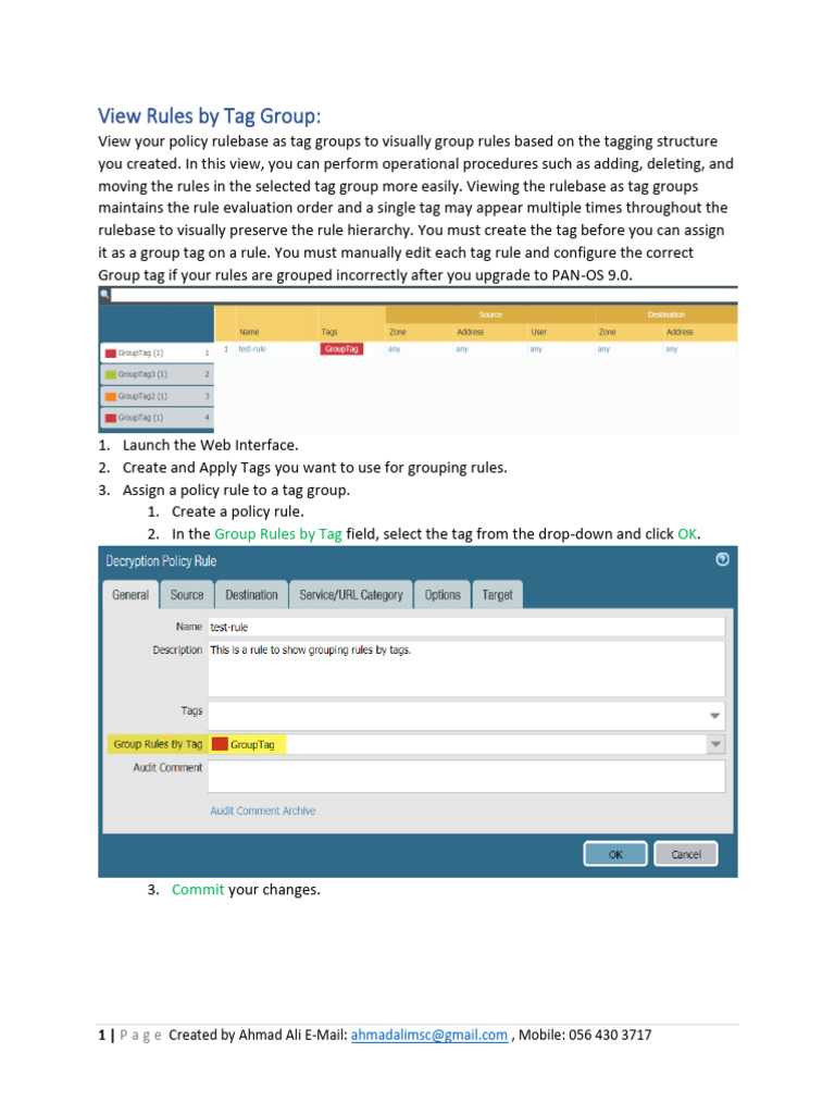 32-View Rules by Tag Group | PDF