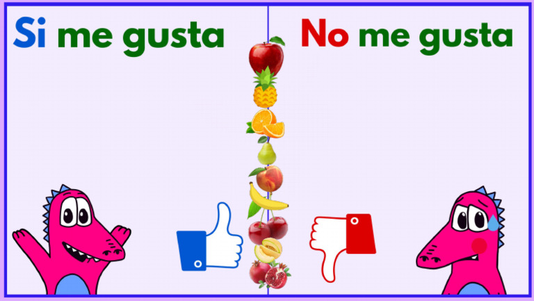 4 Me Gusta - No Me Gusta Con Frutas | PDF